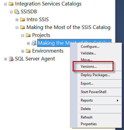 SSIS Catalog Project Versioning - Tim Mitchell